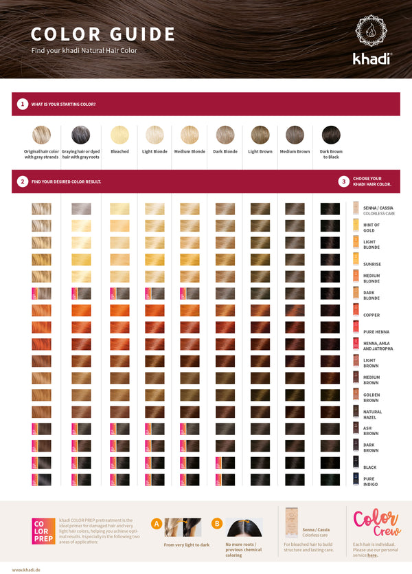 Henna Roja con Amla y Jatropha pura Bio Khadi - Mygdonia